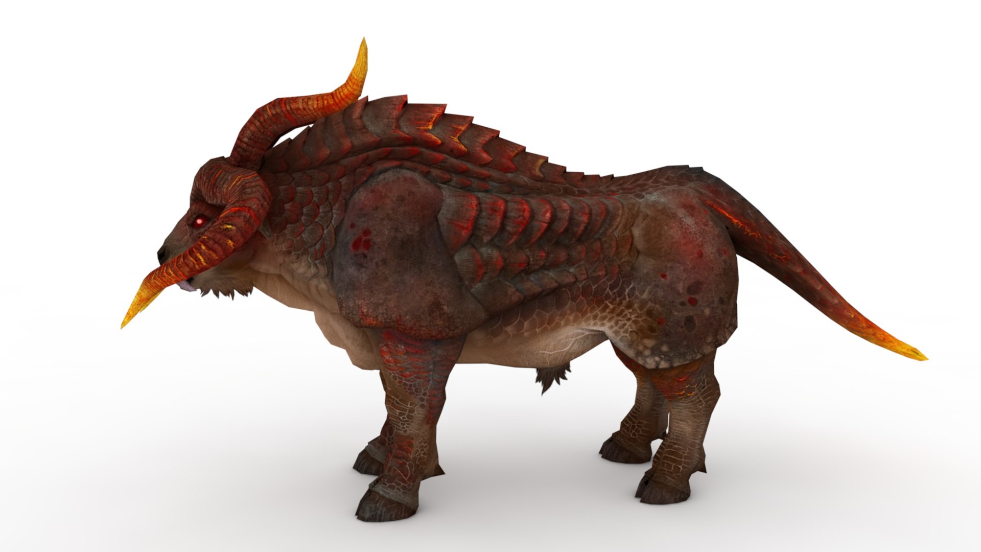 Wild Bull Model - TurboSquid 2040746