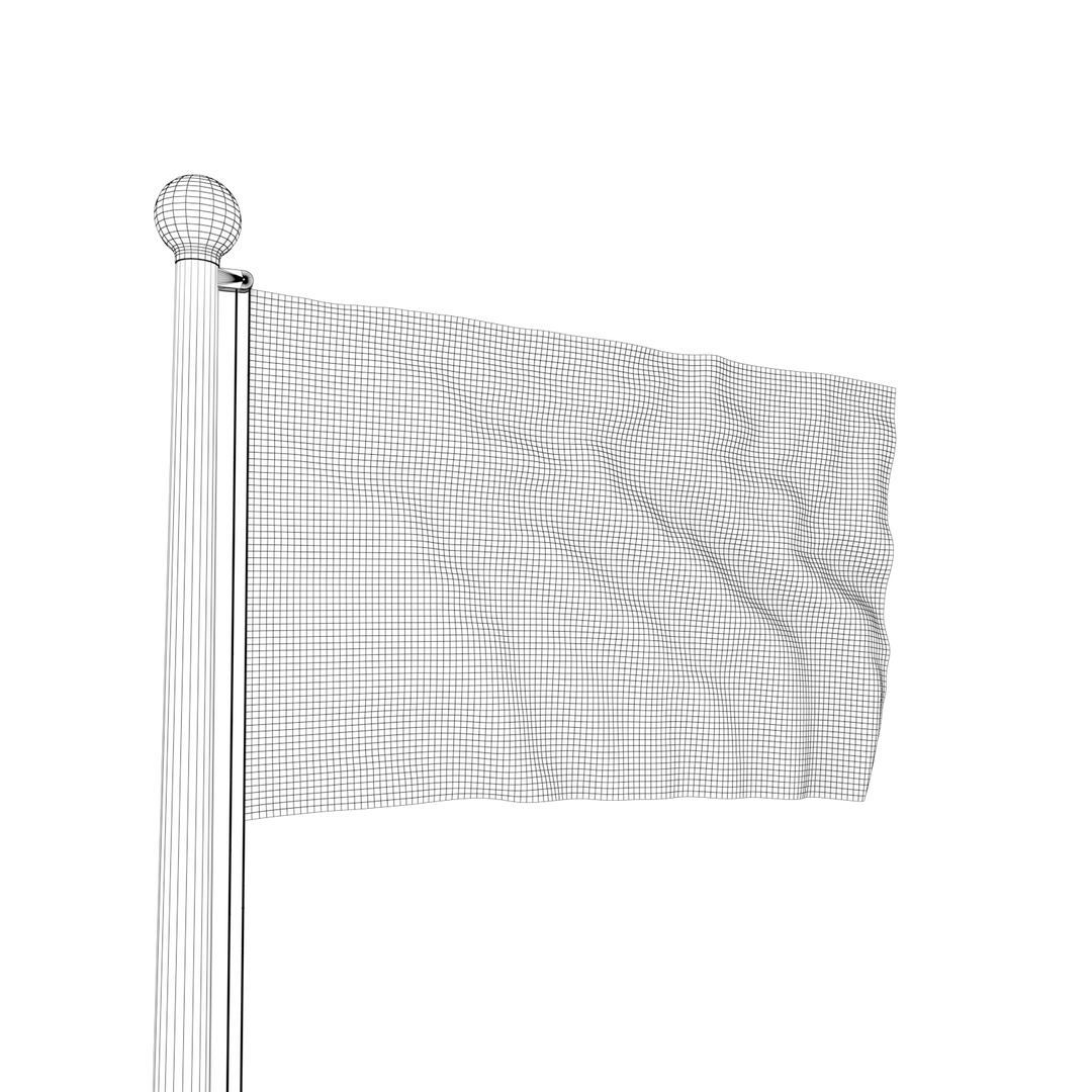 Realistic Waving Flag 3D Model - TurboSquid 1480549