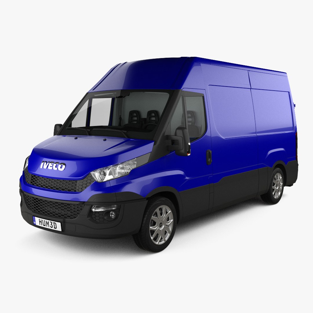 3D Iveco Daily Panel Van with HQ interior 2014 - TurboSquid 2048250