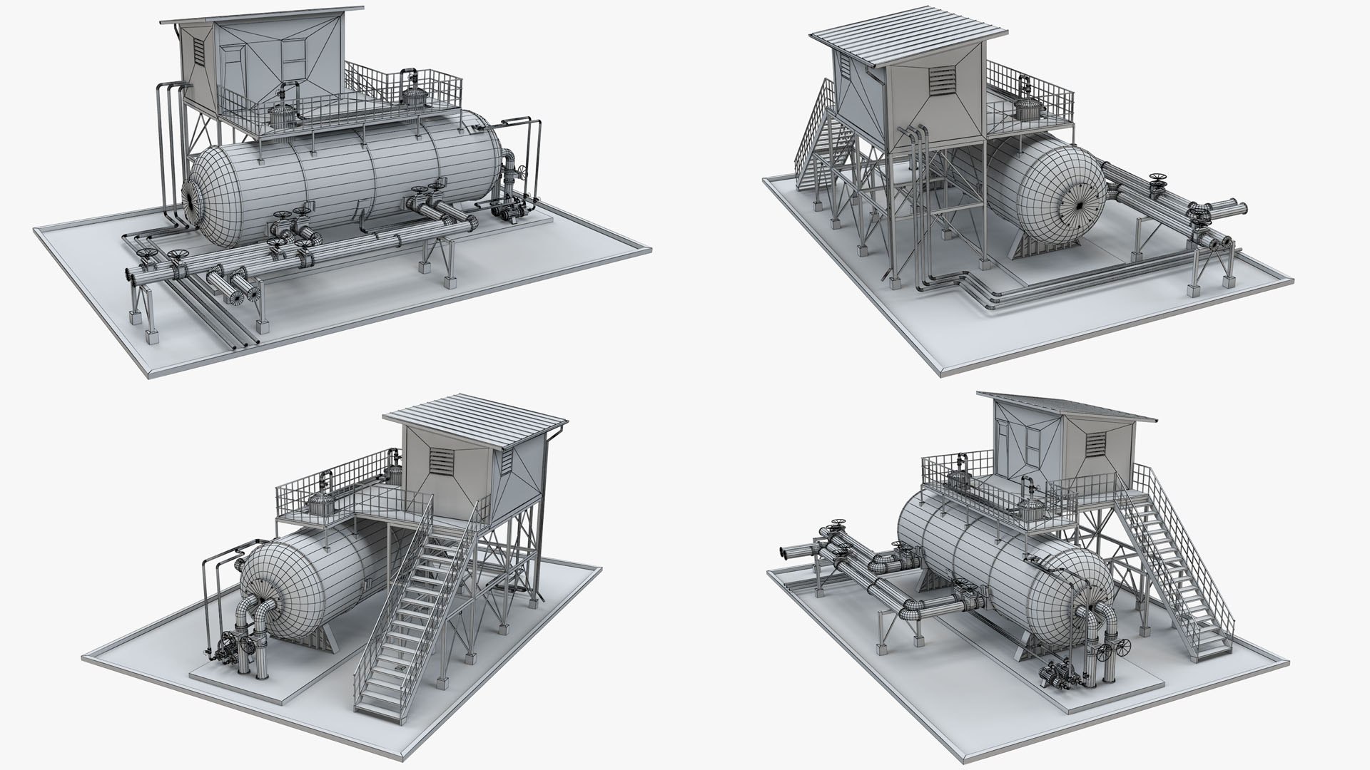 Industrial element 4 3D model - TurboSquid 1513857