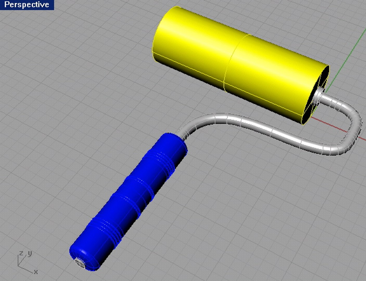 Free Paint Roll 3d Model