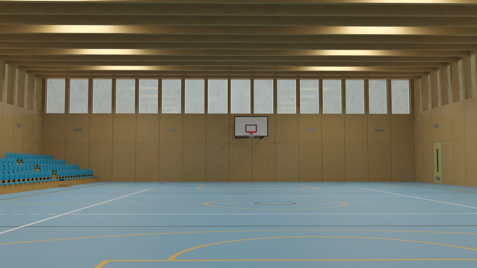 3D Model Sport Hall - TurboSquid 2303426