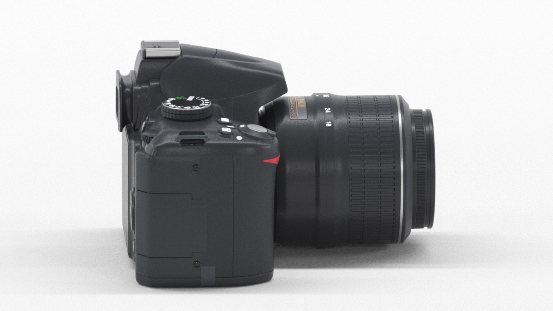 3D Model Nikon D3000 - Digitalkamera - SLR - TurboSquid 2351410