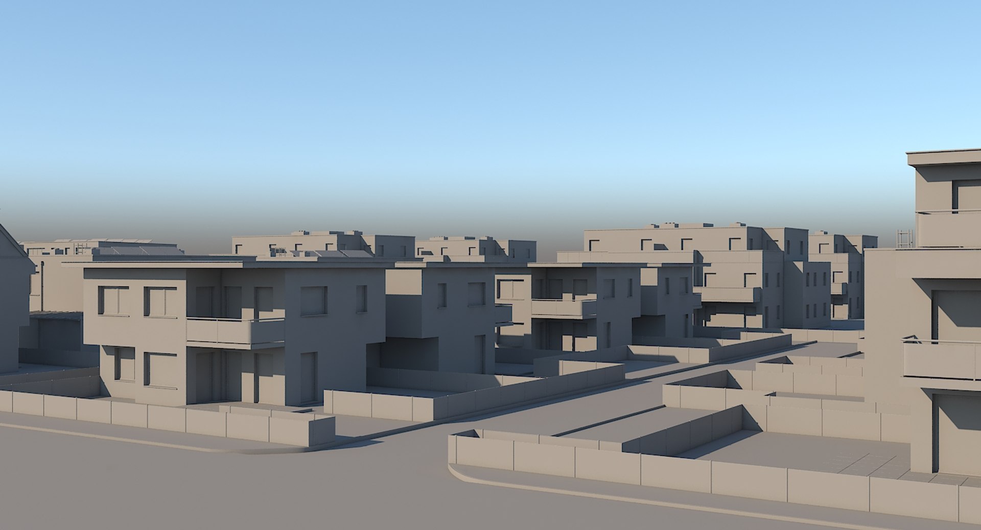 Residental Area Model - TurboSquid 1330593