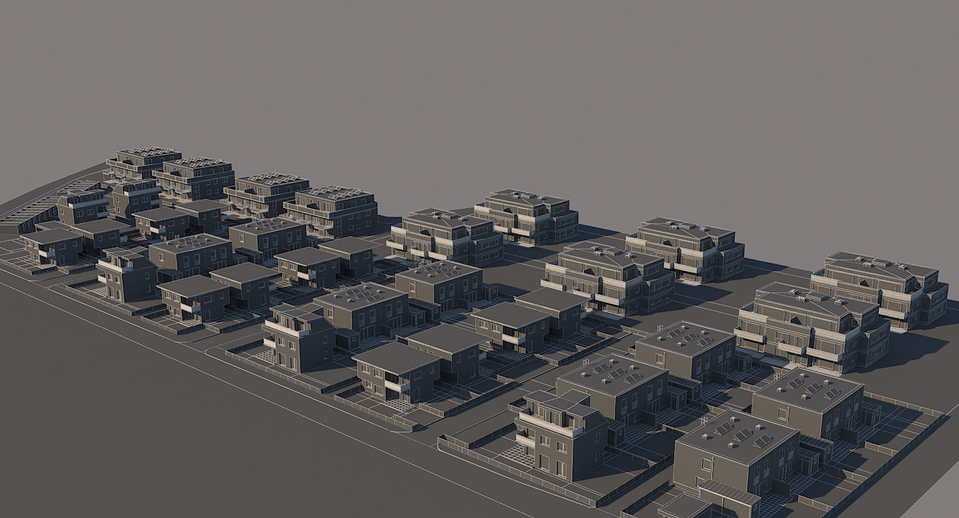 Residental Area Model - TurboSquid 1330593