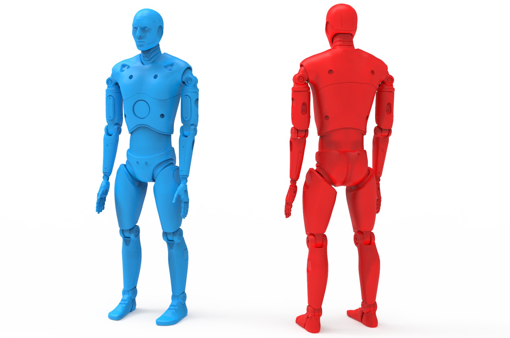 Crash Test Dummy Robot Android 2022 vs hand 3D model - TurboSquid 1857124