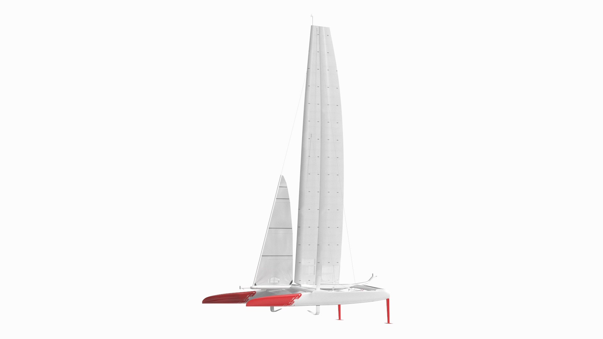 3D Racing Sail Boat White - TurboSquid 2185702