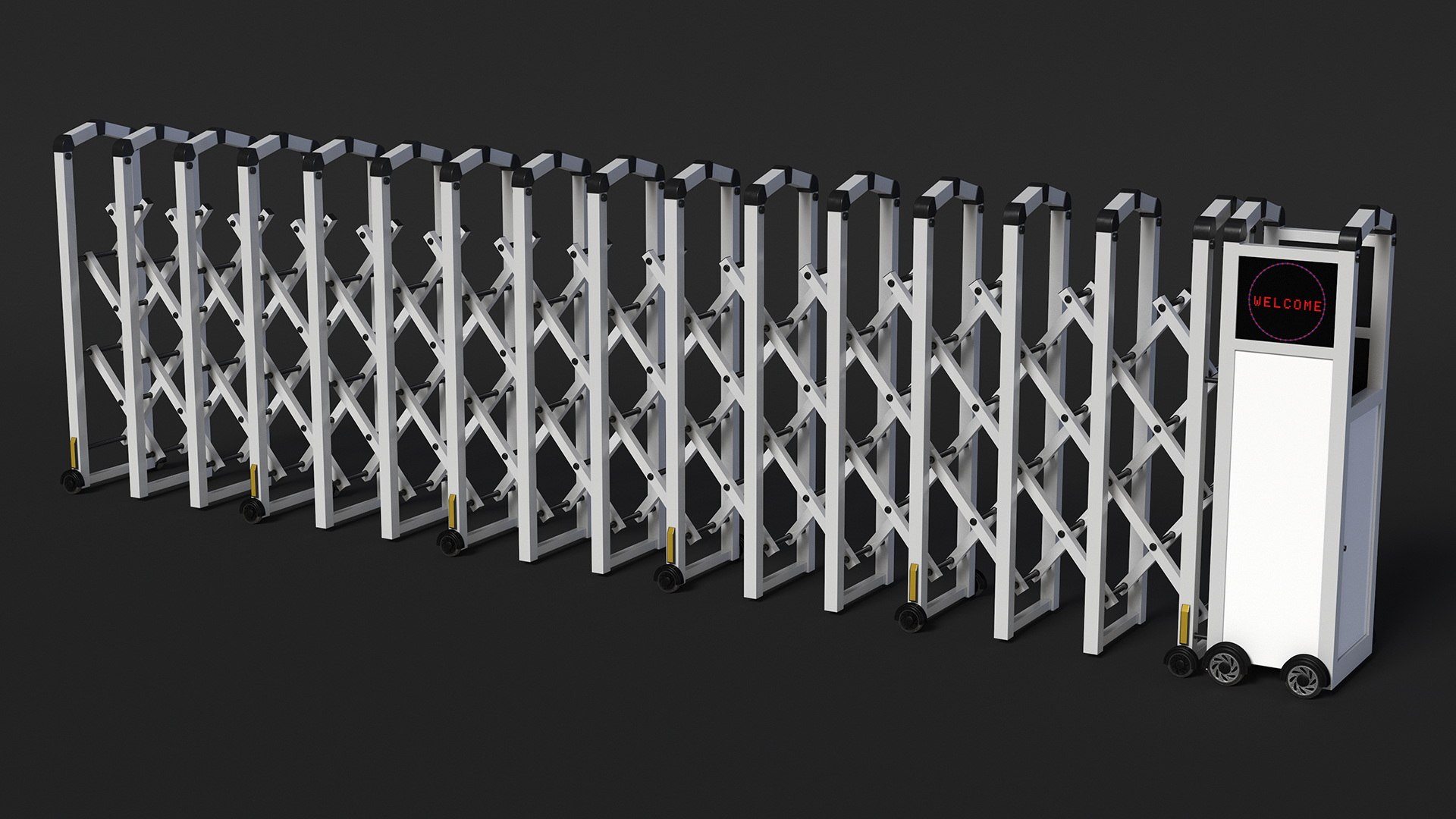 Trackless Automatic Expandable Gate 3D Model - TurboSquid 2206613