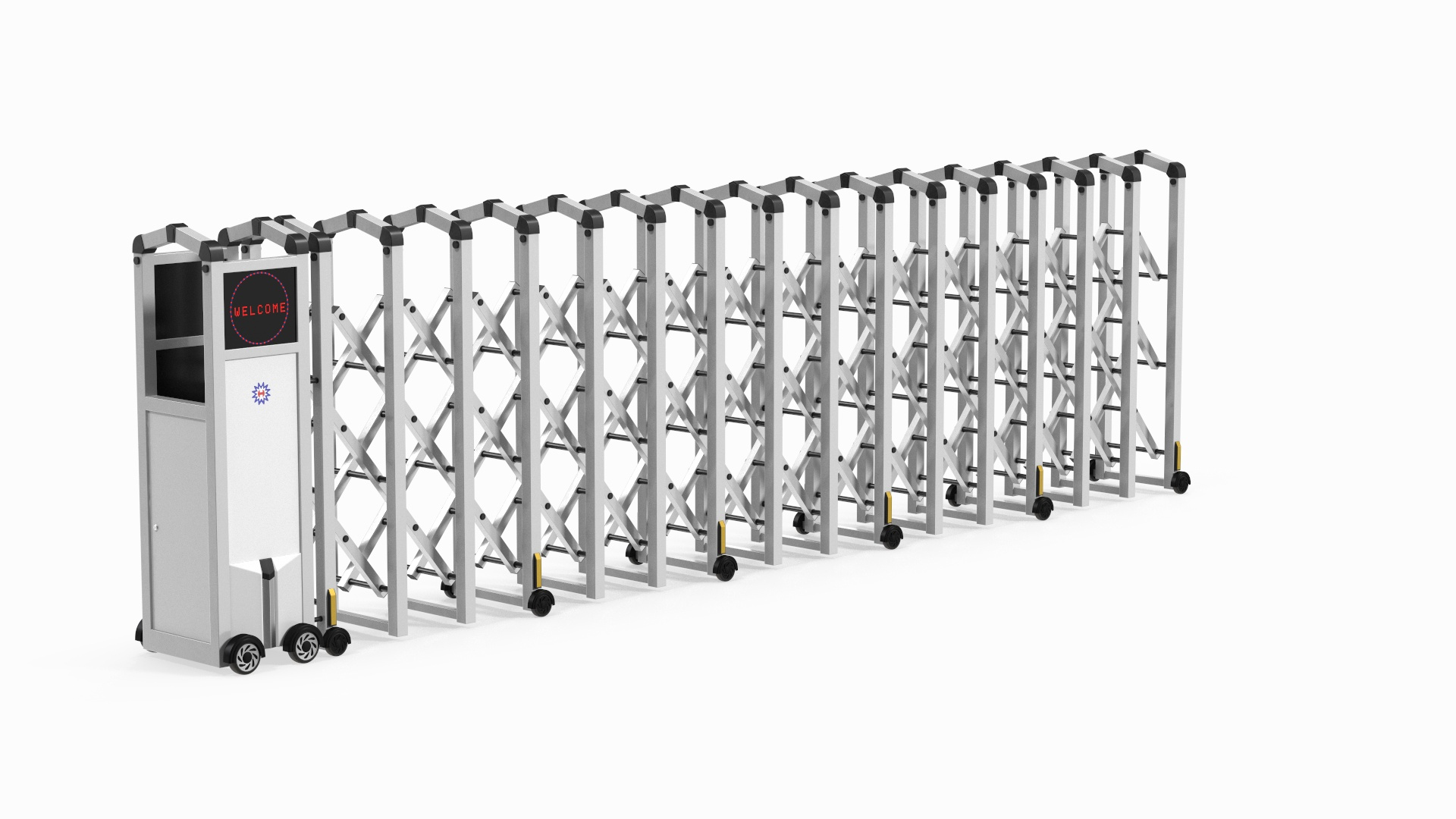 Trackless Automatic Expandable Gate 3D Model - TurboSquid 2206613