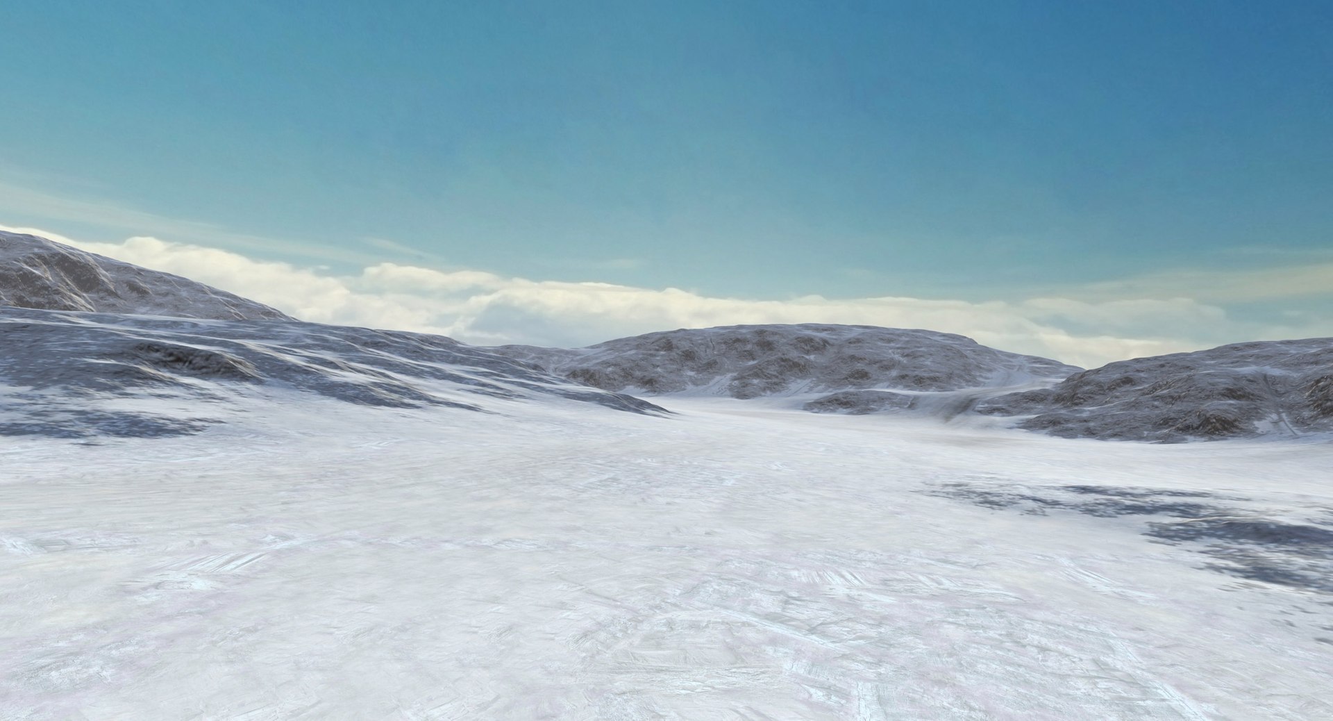 3D Snow Mountain Range Landscape Model - TurboSquid 1327279