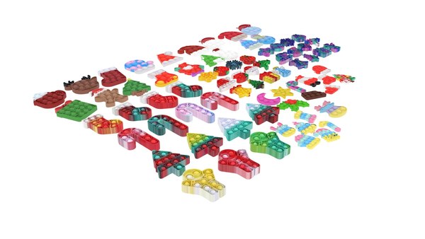 Flags Pop It Fidget Toys Set 3D model - TurboSquid 1784530