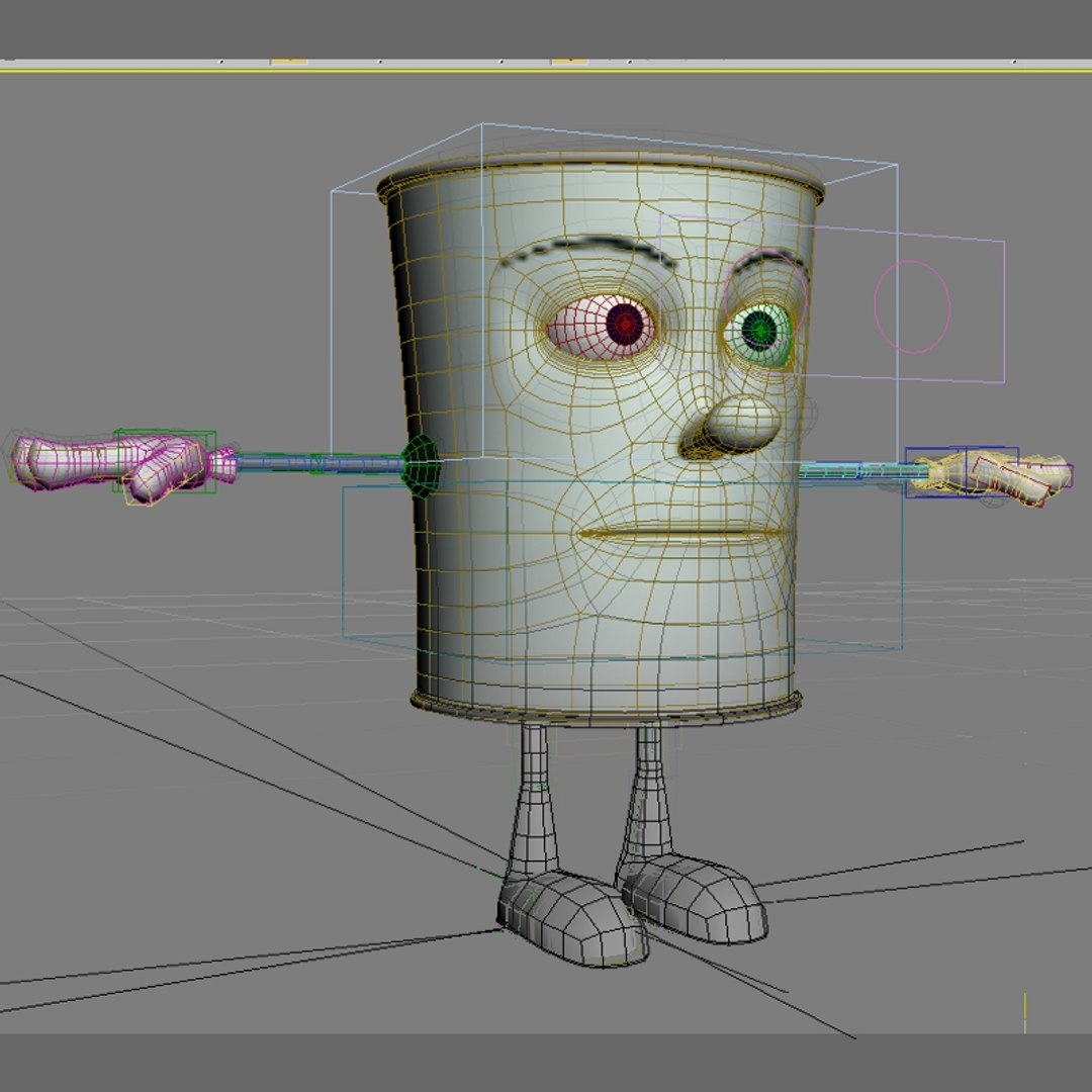 Cartoon Rigged Morph 3d Model