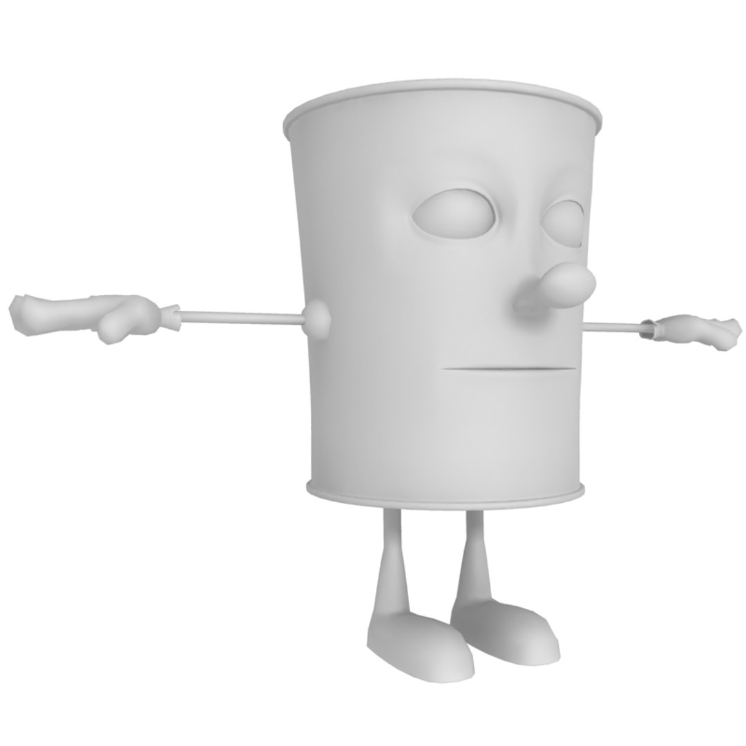 Cartoon Rigged Morph 3d Model