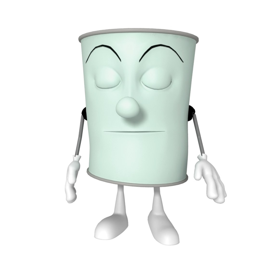 Cartoon Rigged Morph 3d Model