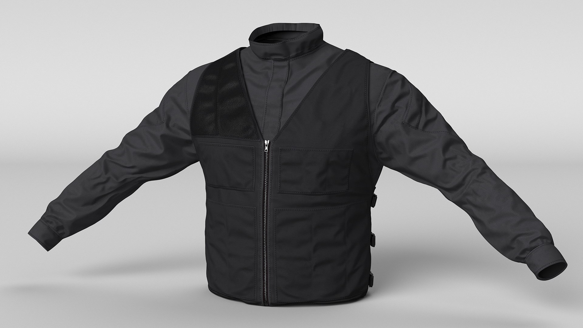 Tactical Bomber Jacket 3D Model - TurboSquid 2230269