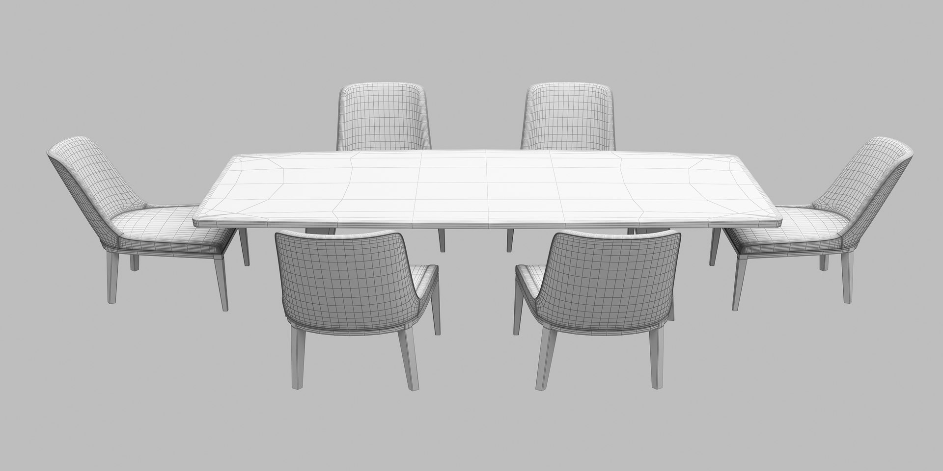 3D wood table dining model - TurboSquid 1689380