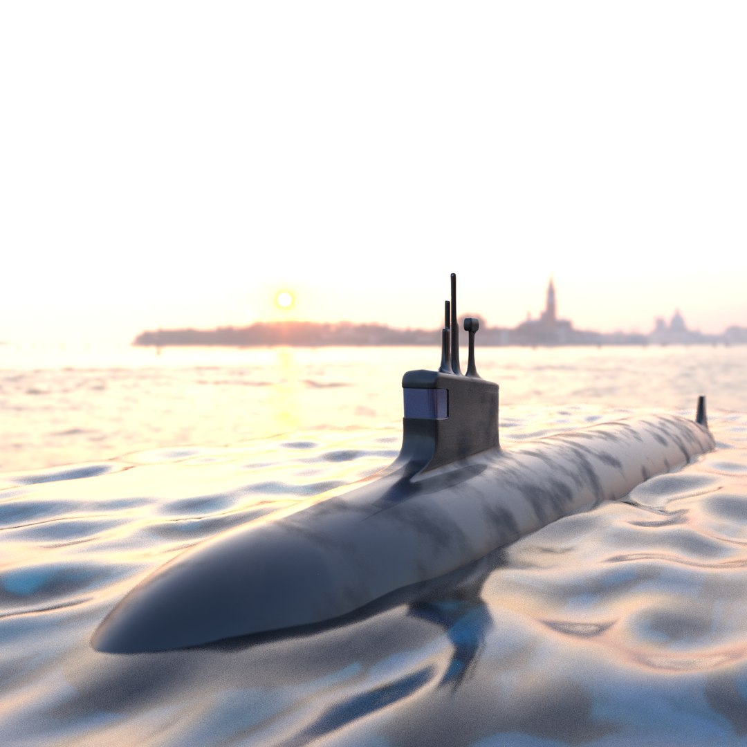 Submarine 3D model - TurboSquid 1445018