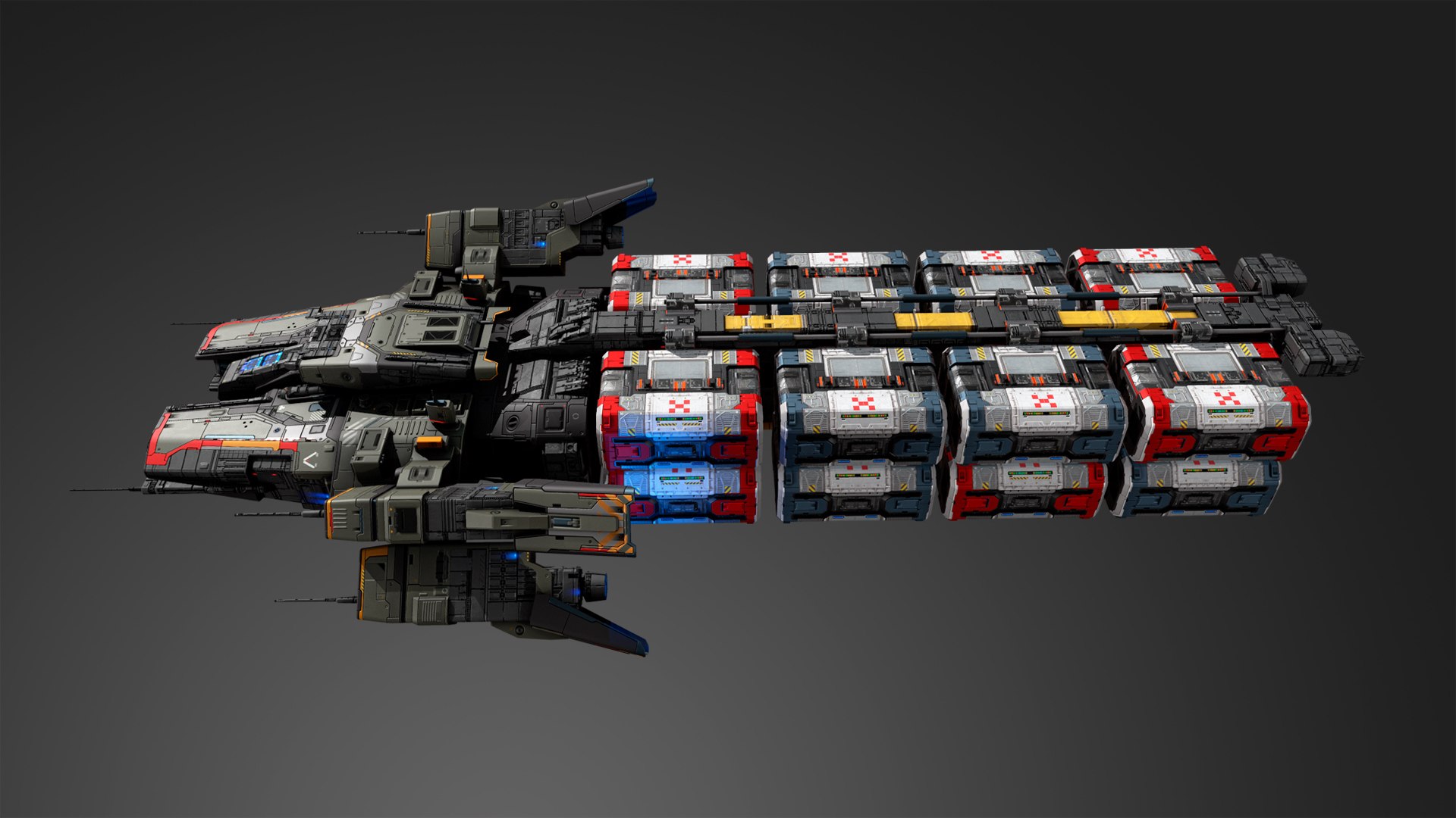3D OMEGA Freighter Spacecraft - TurboSquid 1999818