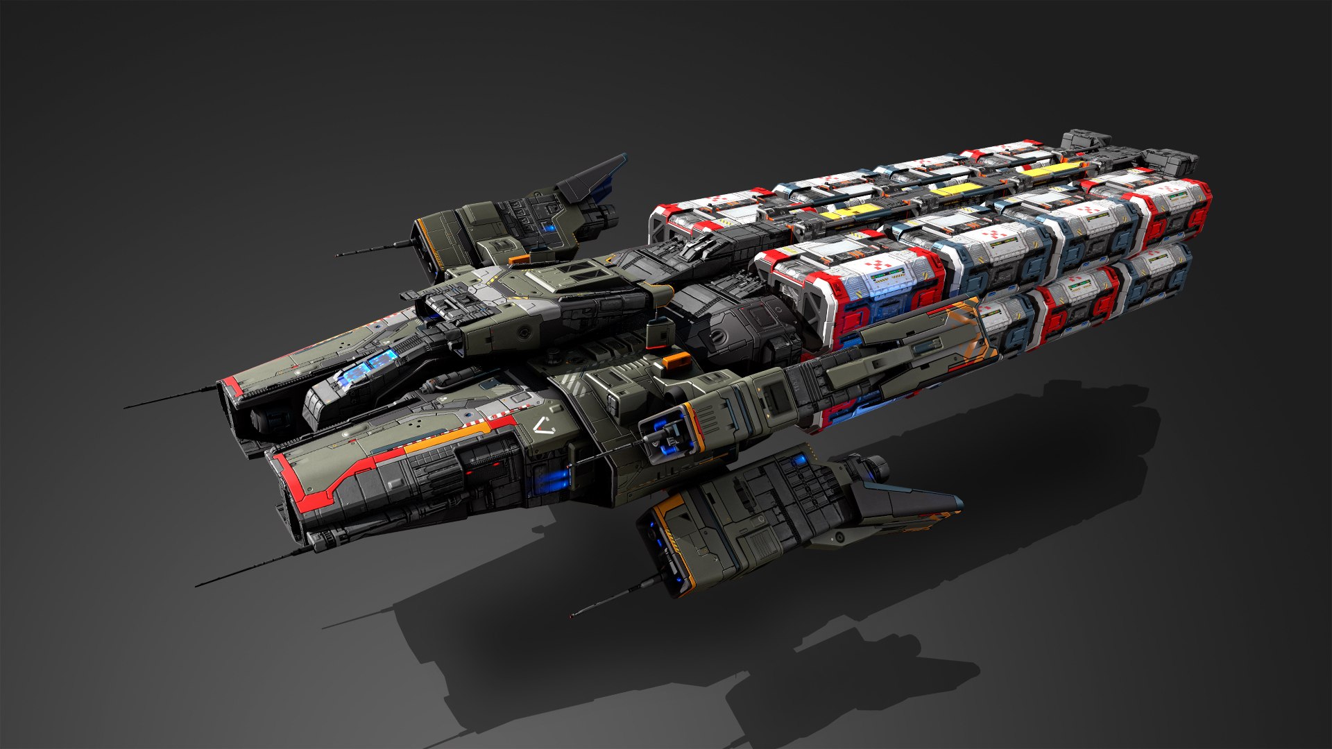 3D OMEGA Freighter Spacecraft - TurboSquid 1999818