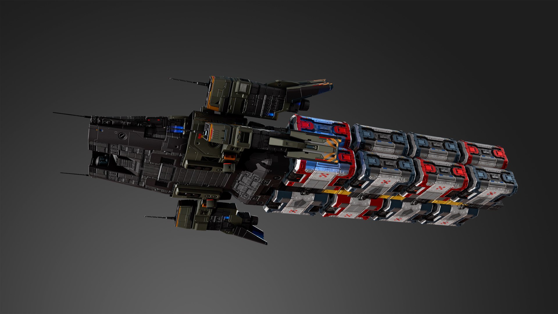 3D OMEGA Freighter Spacecraft - TurboSquid 1999818