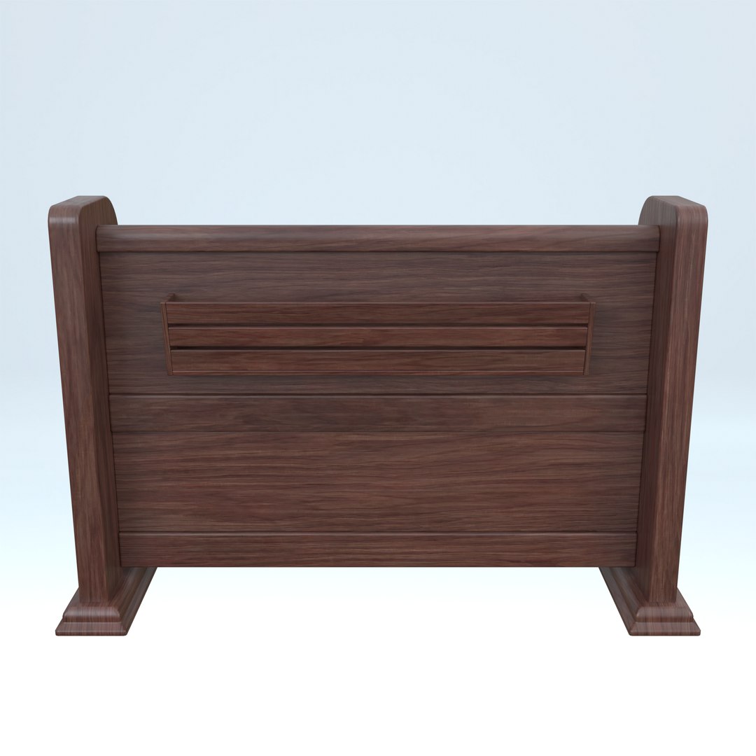 Church Pew 3D Model - TurboSquid 2419816
