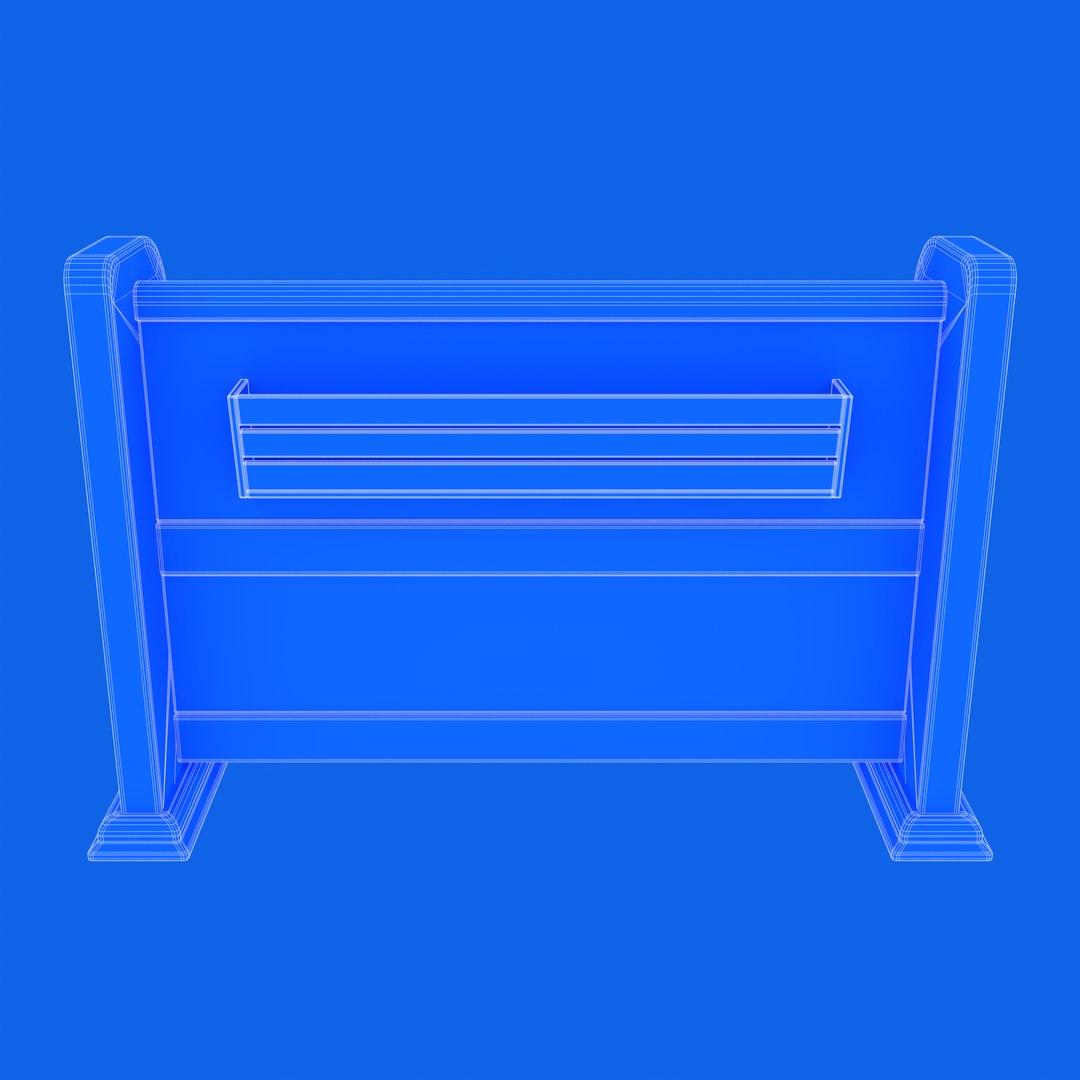 Church Pew 3D Model - TurboSquid 2419816