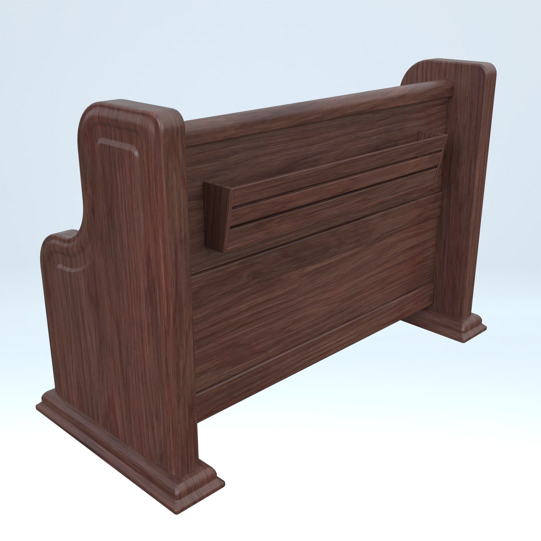 Church Pew 3D Model - TurboSquid 2419816
