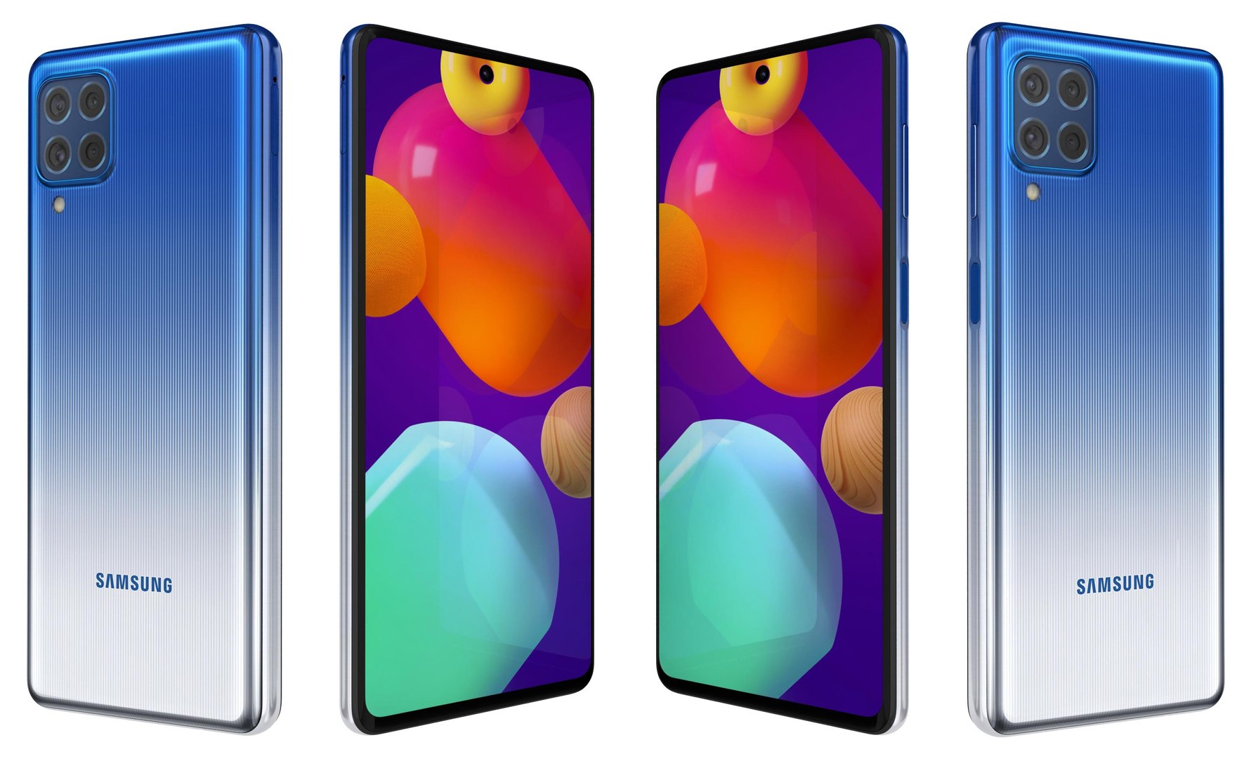 3D model Samsung Galaxy M62 Laser Blue - TurboSquid 1724899