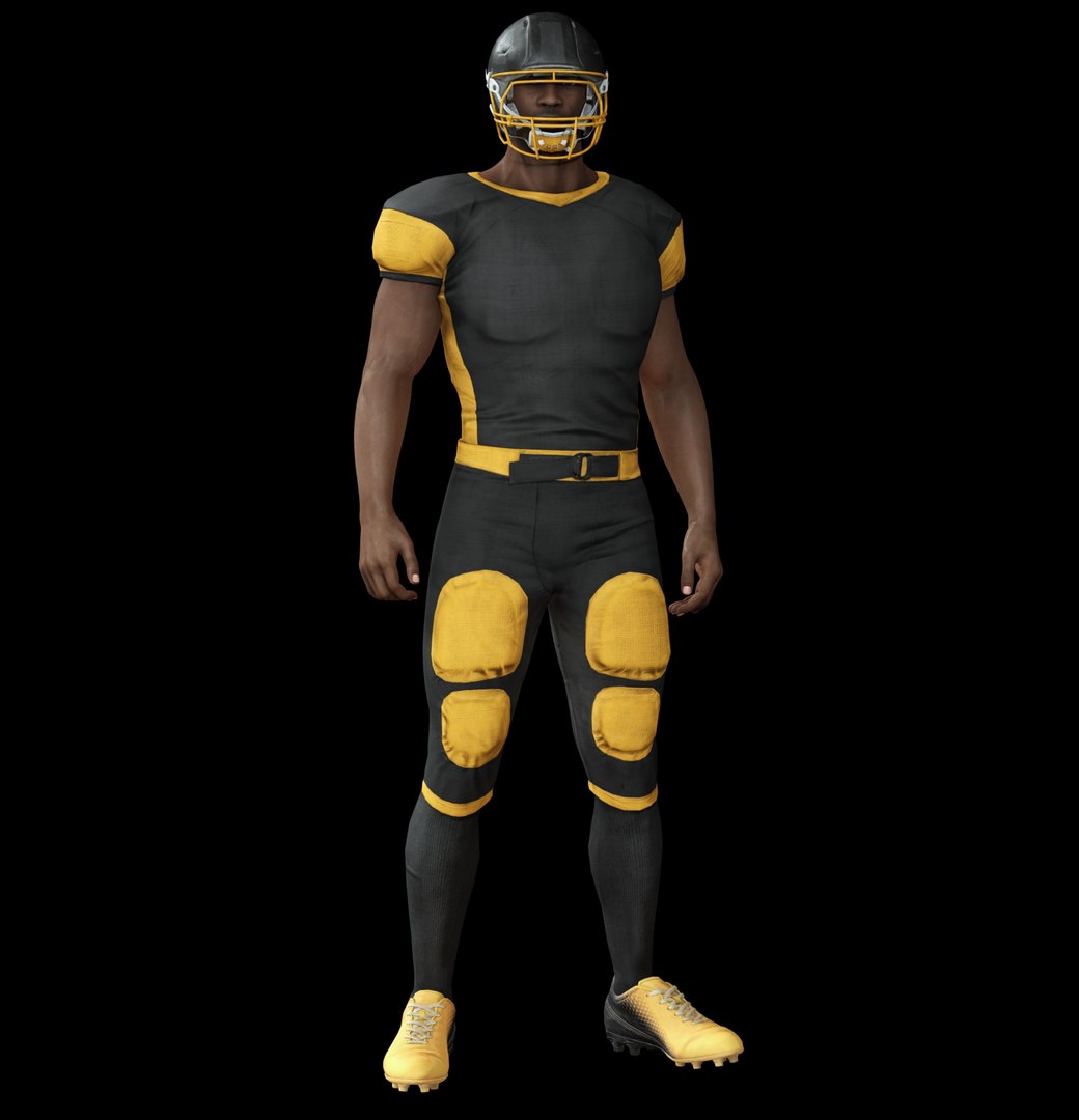 3D Football American Player PBR Model - TurboSquid 2104910