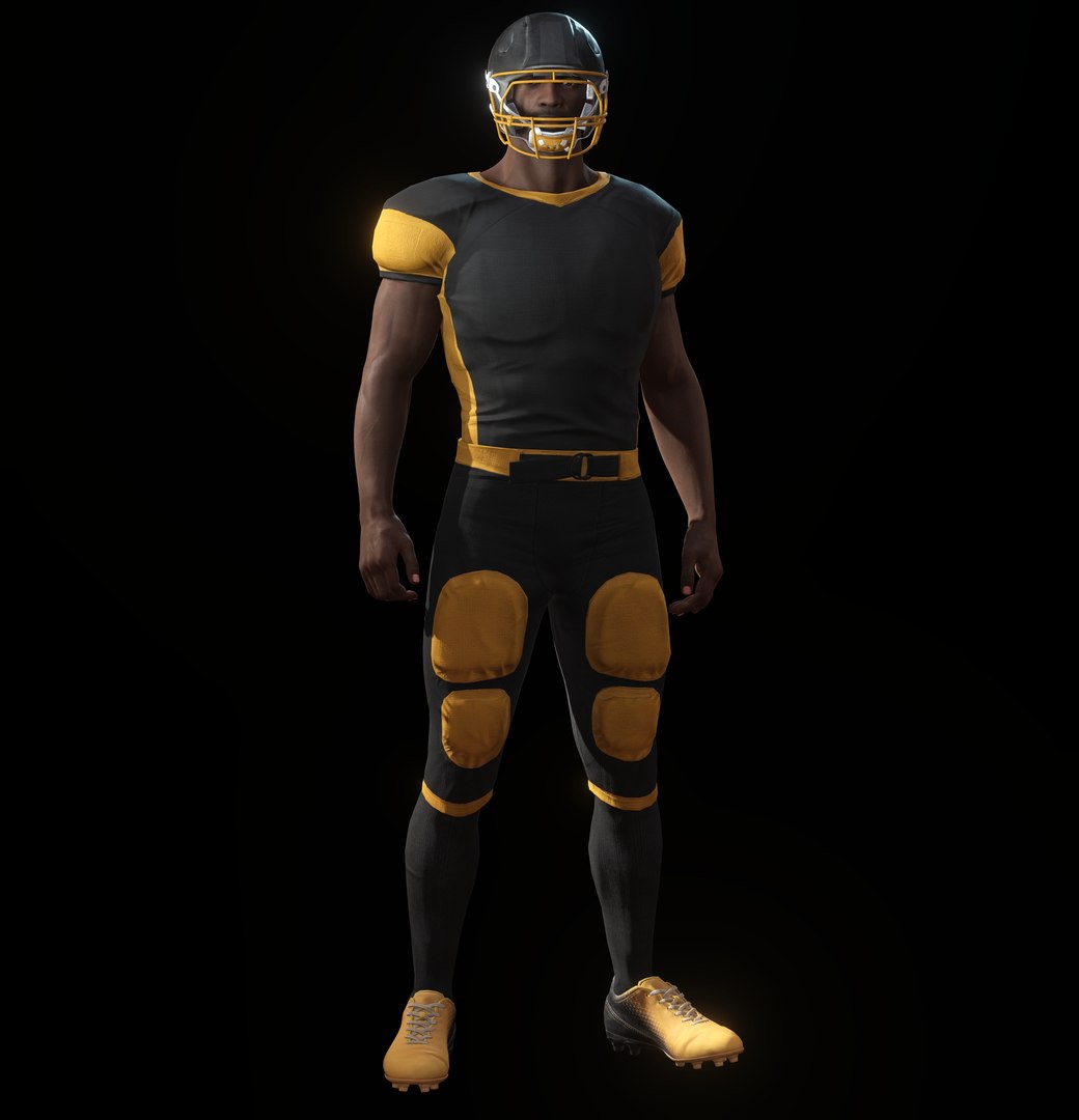 3D Football American Player PBR Model - TurboSquid 2104910