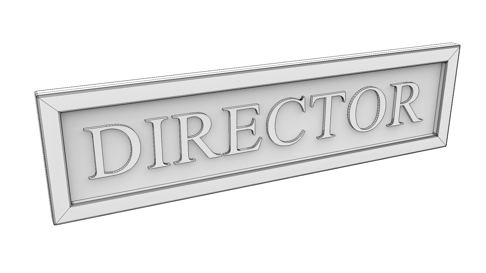 3D Model Director Sign - TurboSquid 1728359