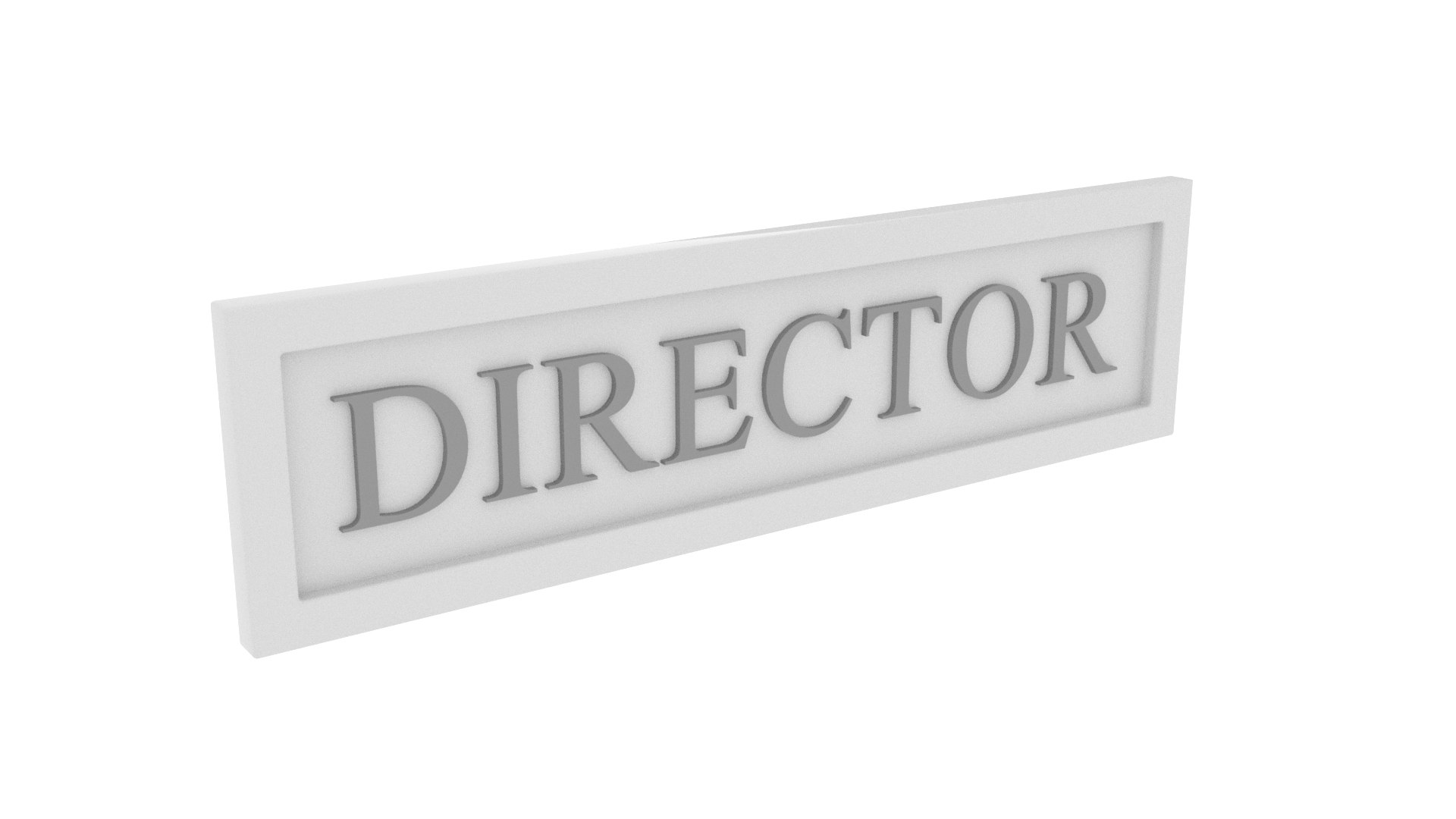 3D Model Director Sign - TurboSquid 1728359