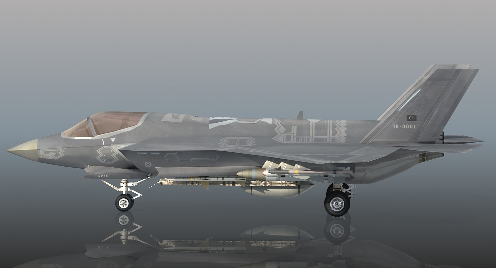 Turkish Air Force F-35 3D Model - TurboSquid 1351672