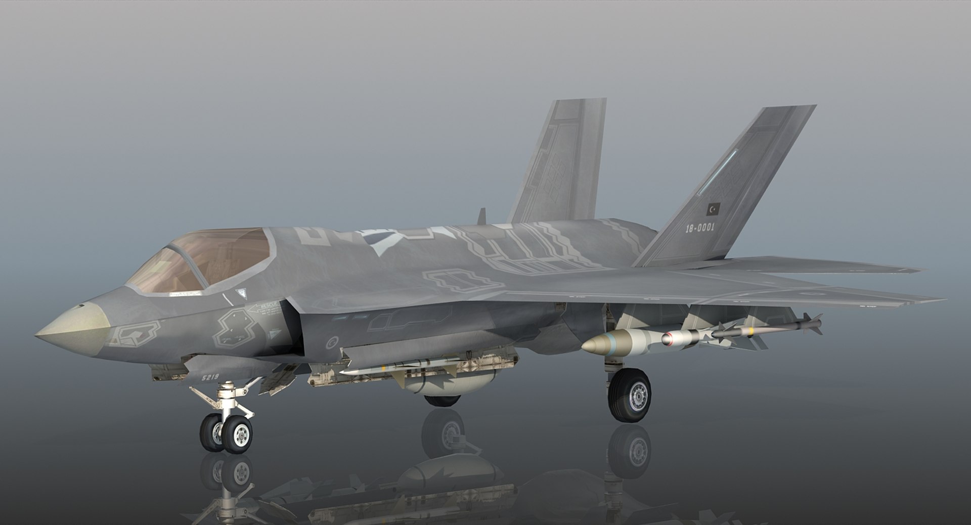 Turkish Air Force F-35 3D Model - TurboSquid 1351672