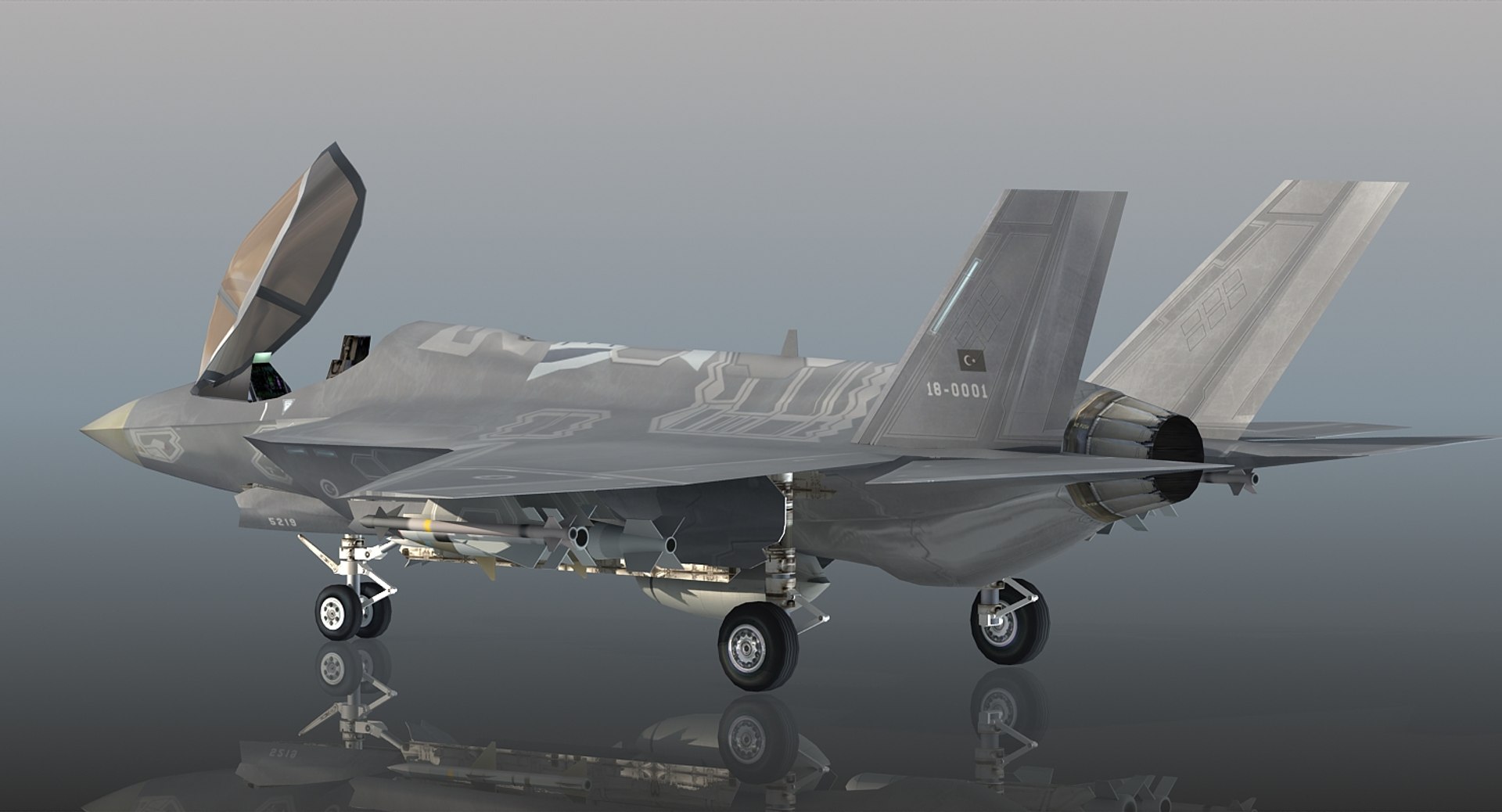 Turkish air force f-35 3D model - TurboSquid 1351672