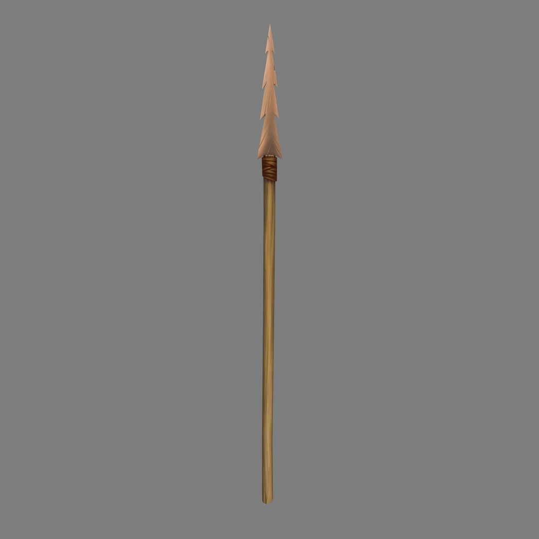 bone spear 3d model