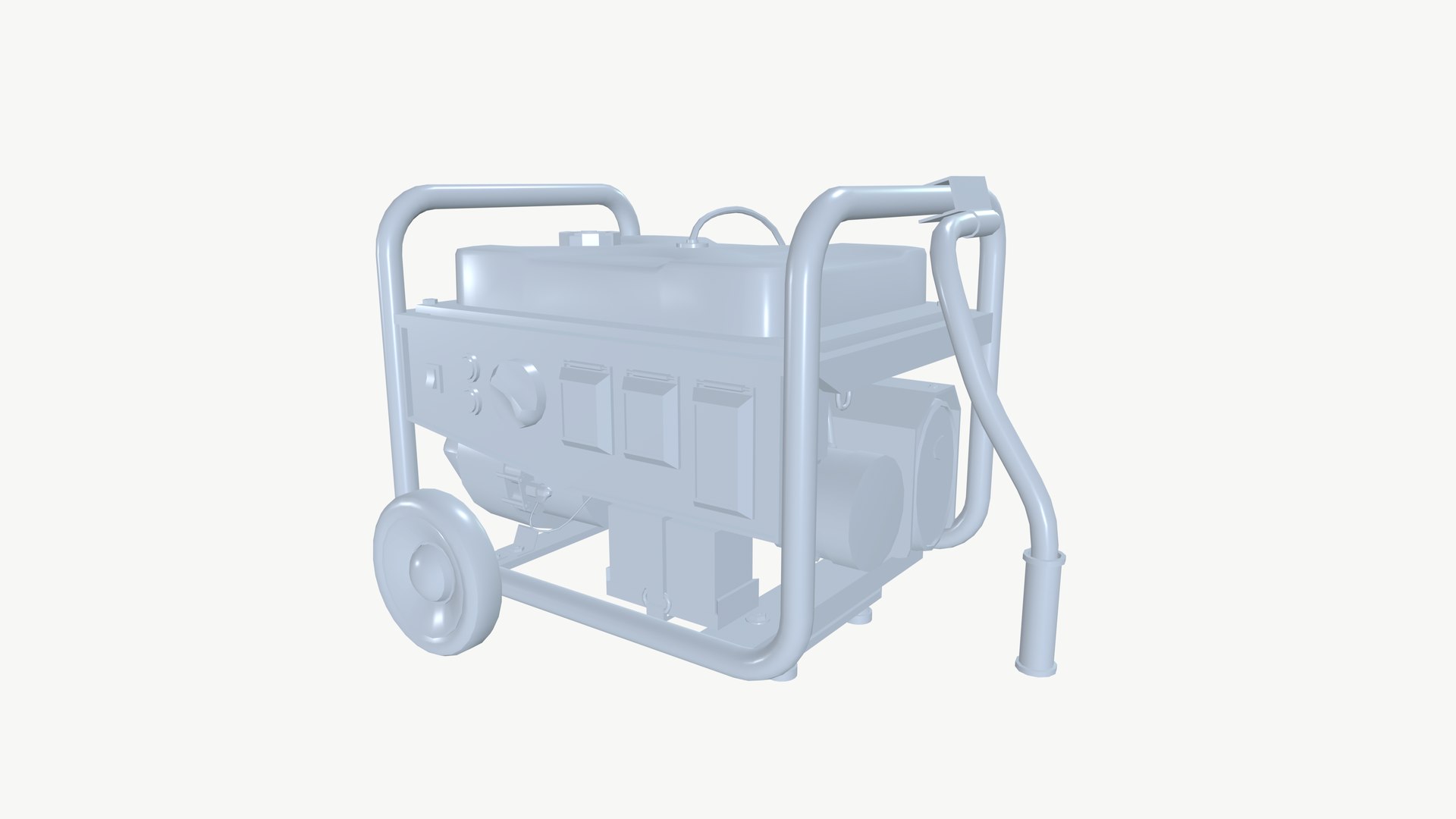 Portable Generator 3D Model - TurboSquid 2347772
