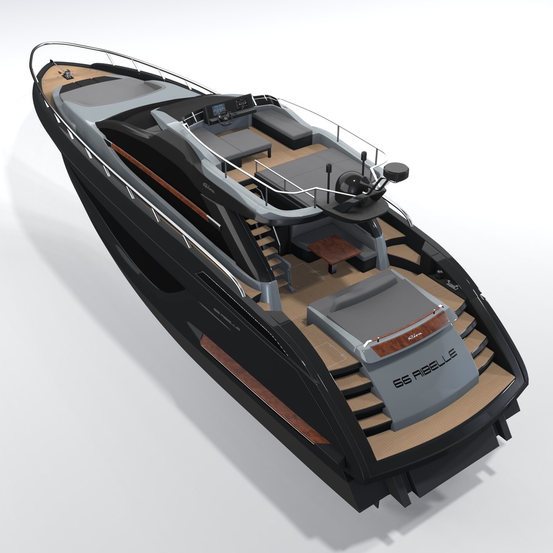 3D Riva 66 Ribelle Luxury Motor Yacht Model - TurboSquid 2075753