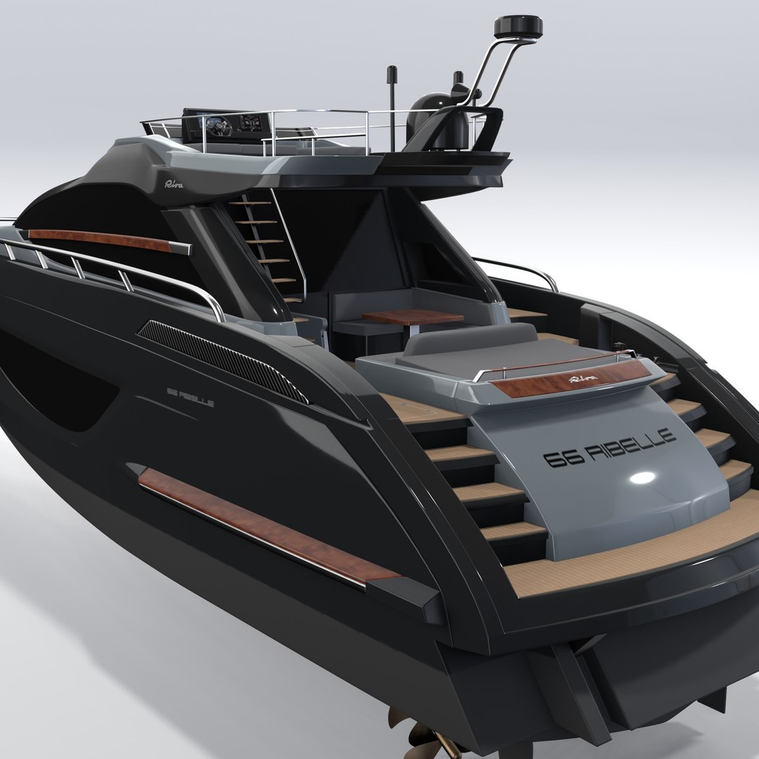 3D Riva 66 Ribelle Luxury Motor Yacht Model - TurboSquid 2075753