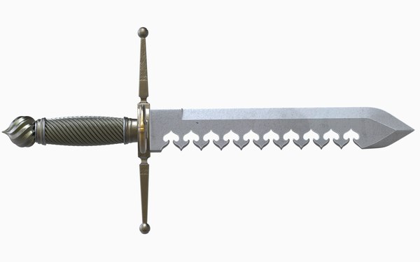 3D sword serrated model - TurboSquid 1633311