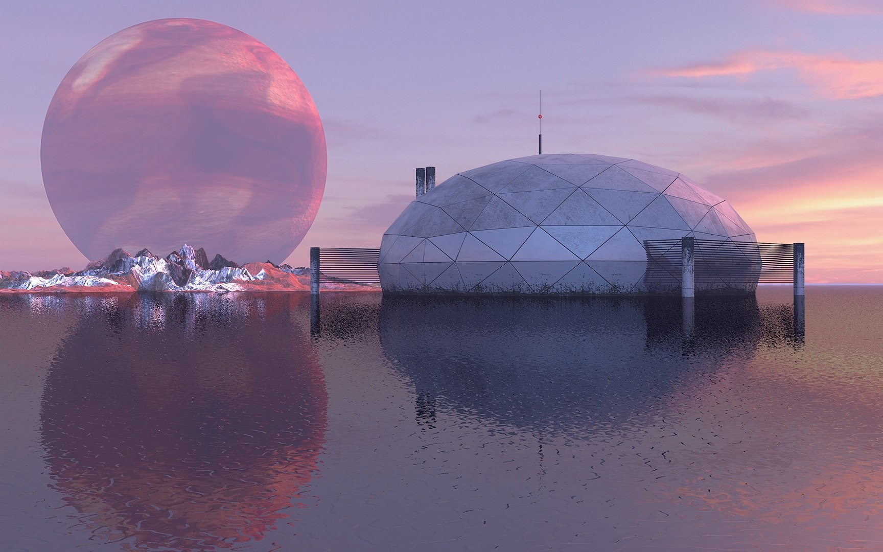 3d model futuristic space