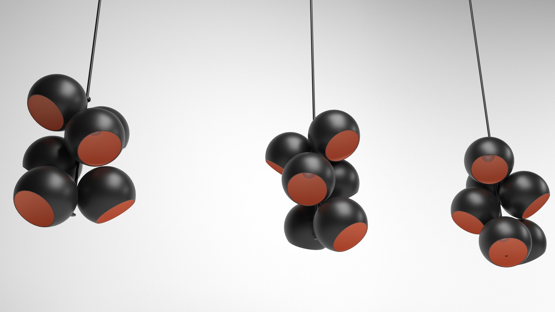 Modern Light Cluster Hanging Lamp Model - TurboSquid 2241260