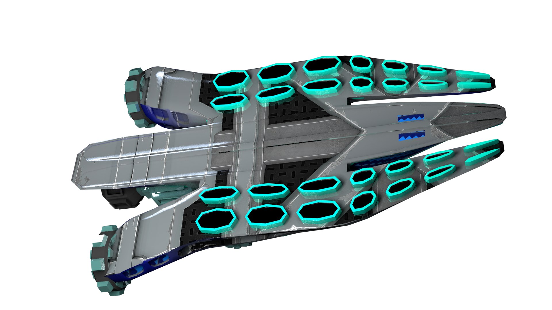 Futuristic Space Ship 2 Model - TurboSquid 1968078