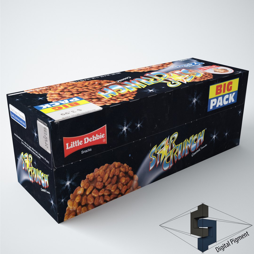 3d Model Of Little Debbie Star Crunch