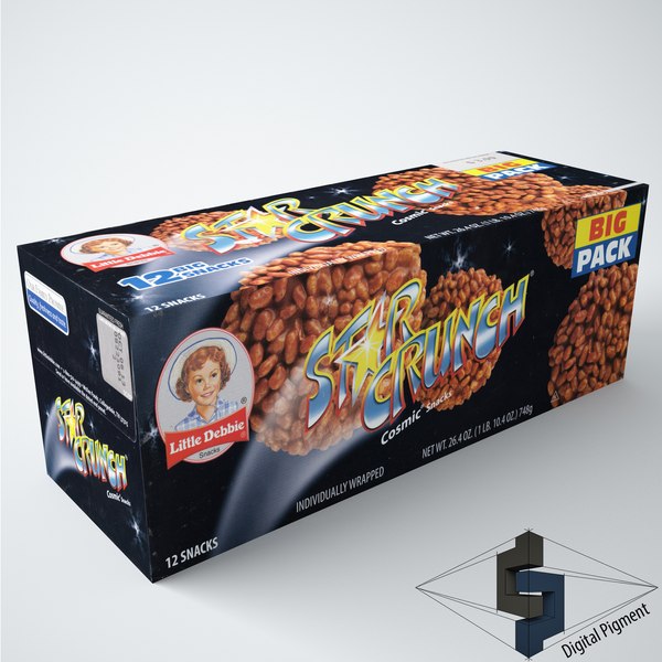 modelo 3d Little Debbie Star Crunch - TurboSquid 782834