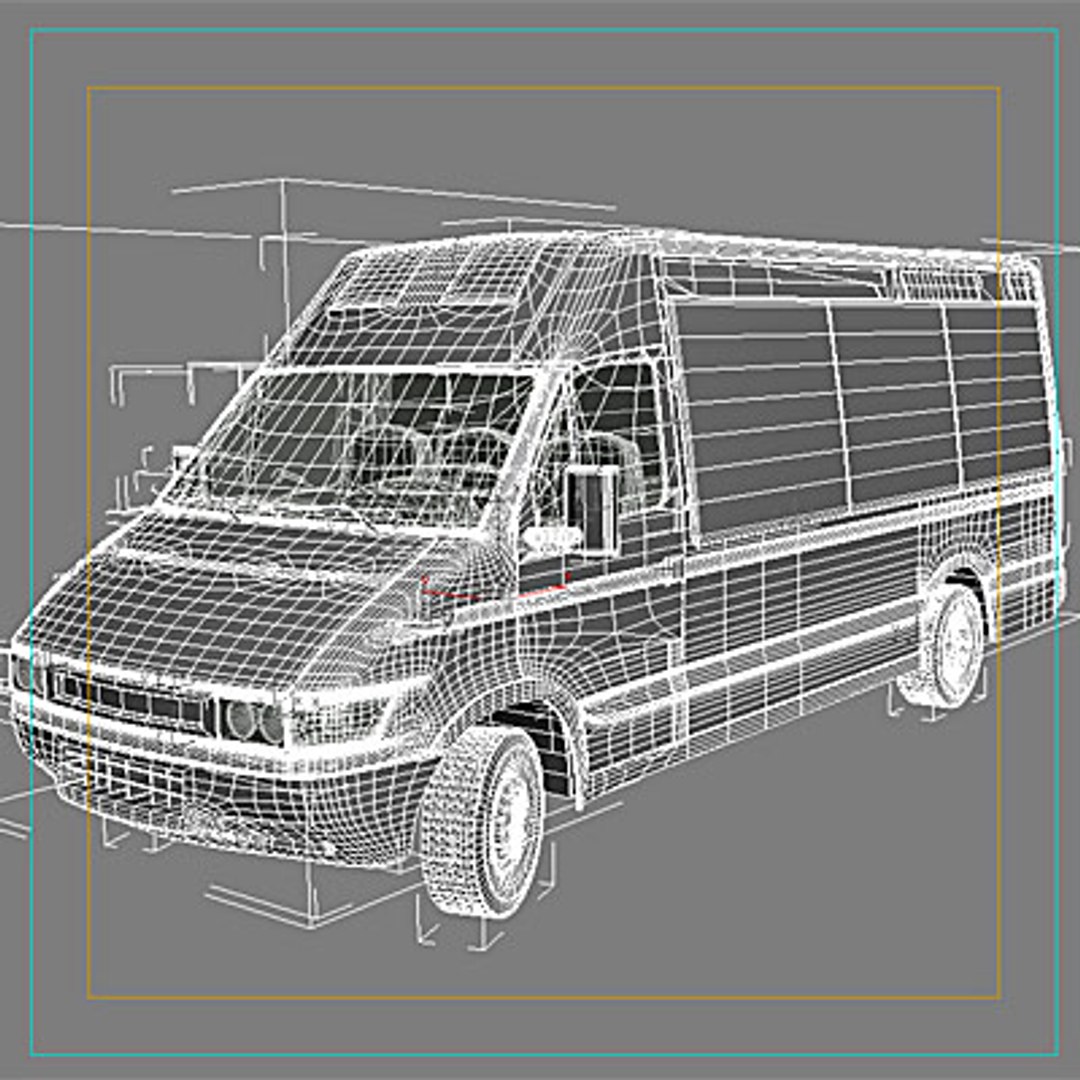 3d Bus Van Model