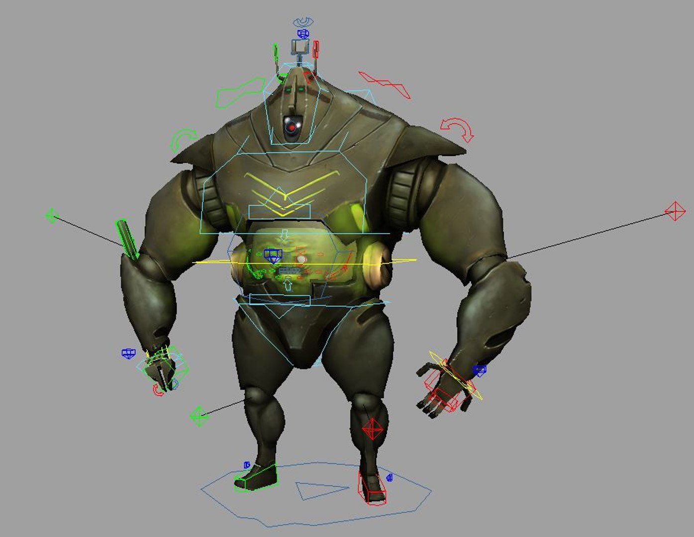 3d Model Rig 2014 Animation