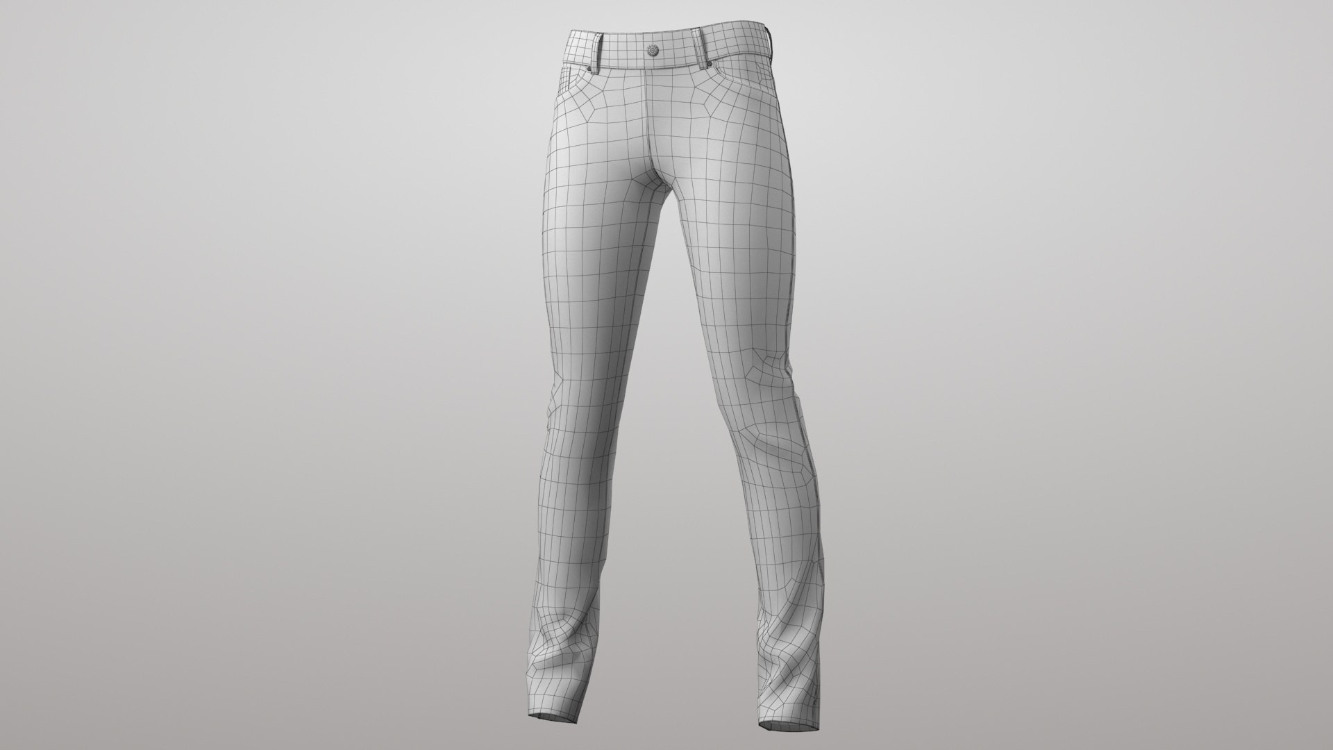 3D Jeans Female Blue PBR - TurboSquid 1960803
