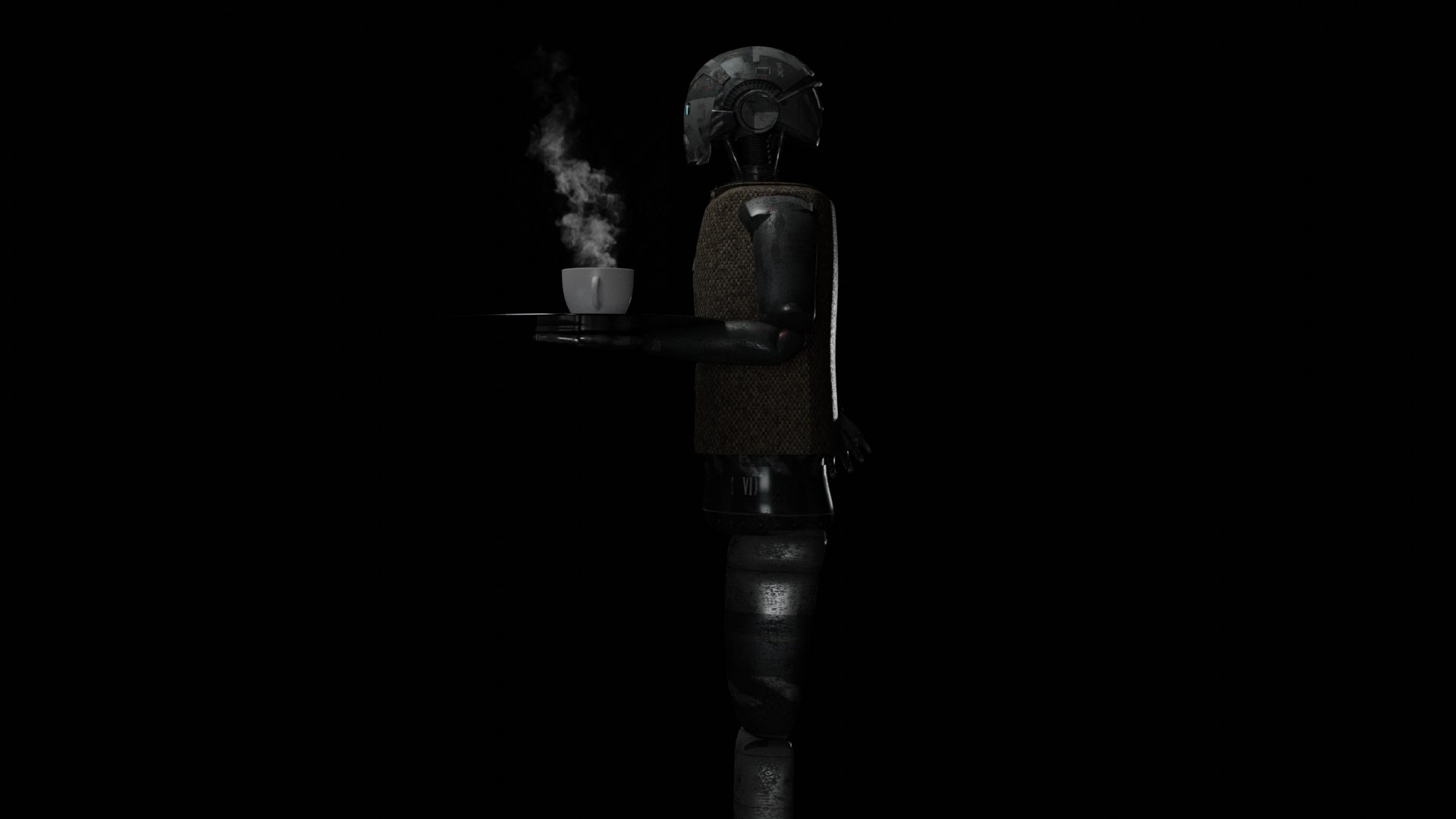 3D Model Robot Butler - Blender Rigged - TurboSquid 1838444