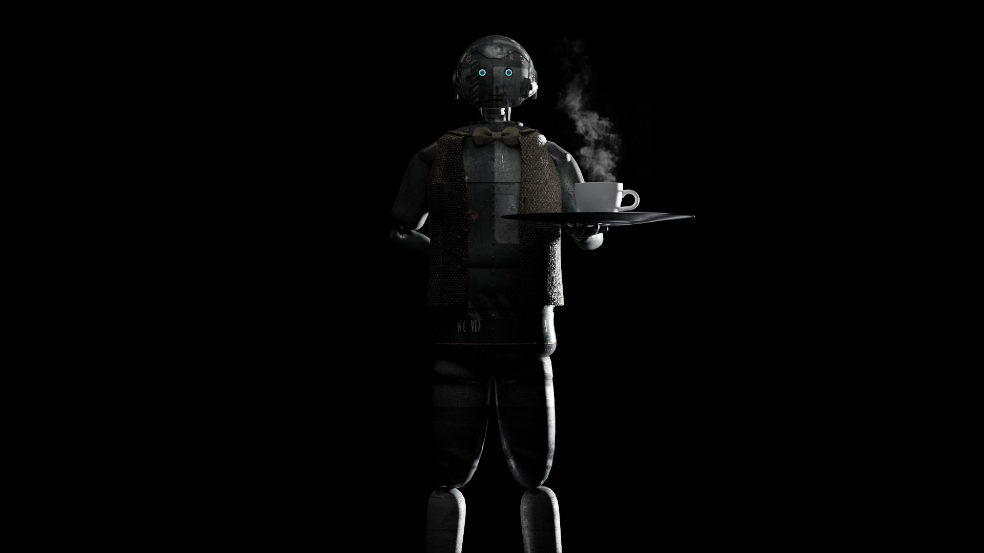 3D Model Robot Butler - Blender Rigged - TurboSquid 1838444